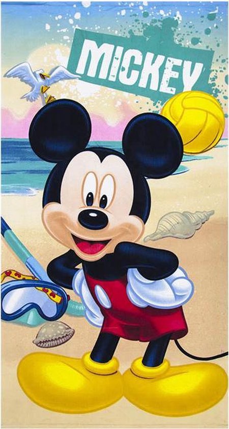 Mickey Mouse Strandlaken Beach Holidays - 70x140 - Multi | bol.com