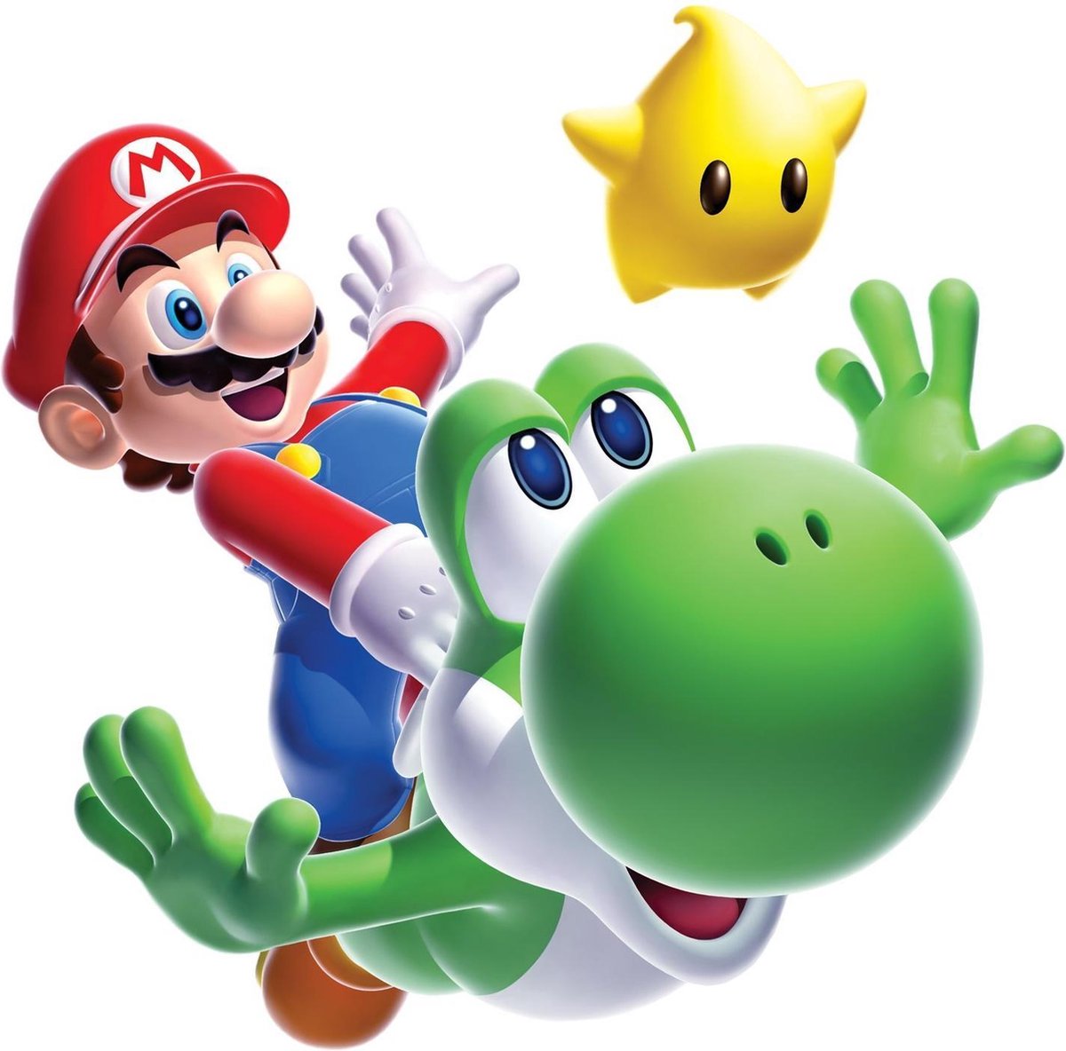 NINTENDO - Giant Movable Sticker Super Mario, Yoshi & Luma | bol.com