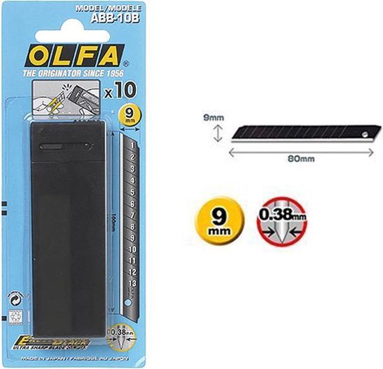 OLFA TIEN reserve-mesjes type ABB-10B | bol