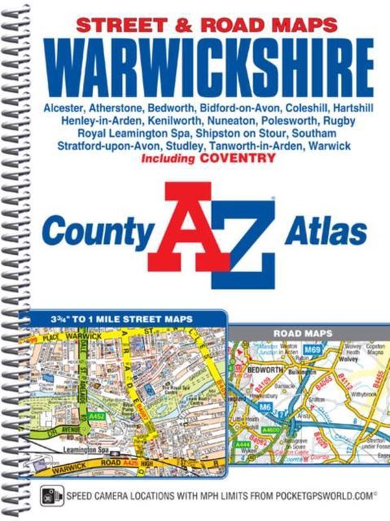 Warwickshire County Atlas 3rd Ed, A-Z Maps | 9781782571223 | Boeken ...
