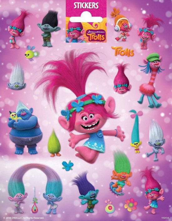 Dreamworks Trolls Stickers 1 Stickervel | bol