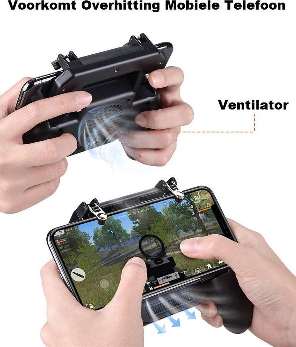 DrPhone Mobiele Telefoon Controller met 2000mAh Power Bank – Koeling ...