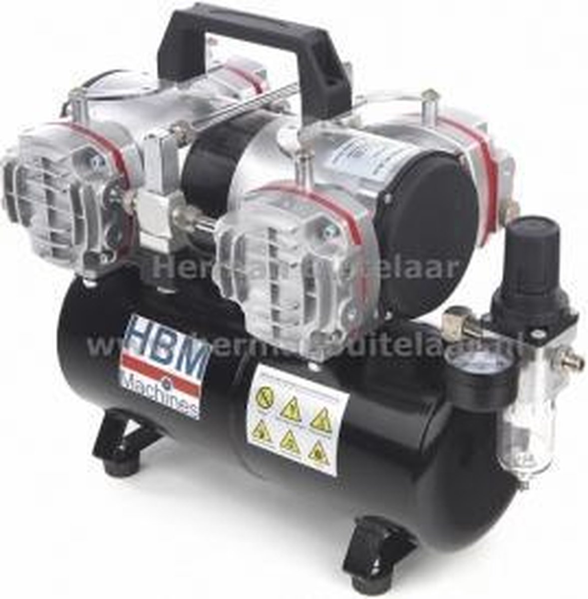 HBM Airbrush Compressor AS-48-A 4 Cilinder+Tank | bol.com