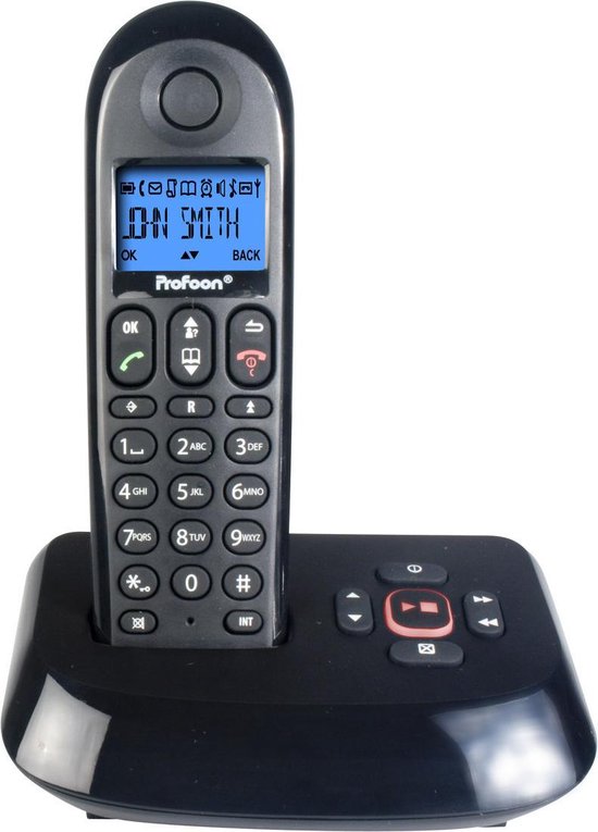 Profoon PDX-8115 - DECT Telefoon + beantw. - Zwart | bol.com