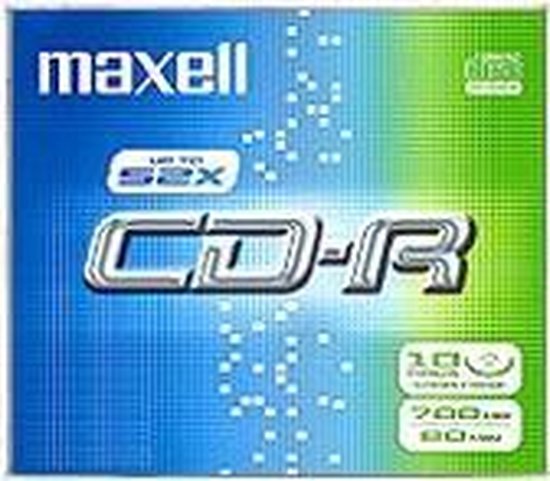 Maxell CD-R 80min/700Mb 10 stuks in JEWEL CASE | bol