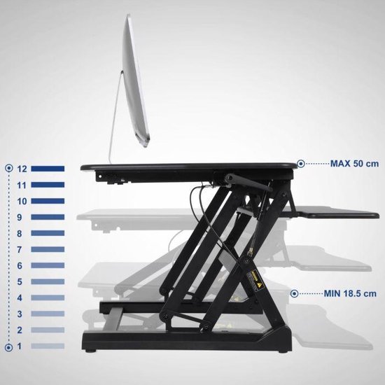 Ergonomisch In Hoogte Verstelbaar Sta Zit Bureau - Ergonomische Laptop ...