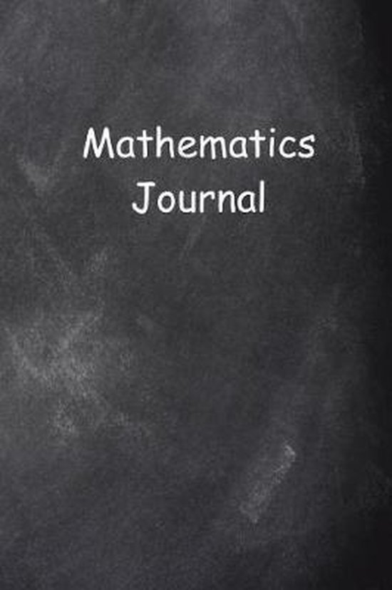 Mathematics Journal Chalkboard Design Lined Journal Pages, Distinctive ...