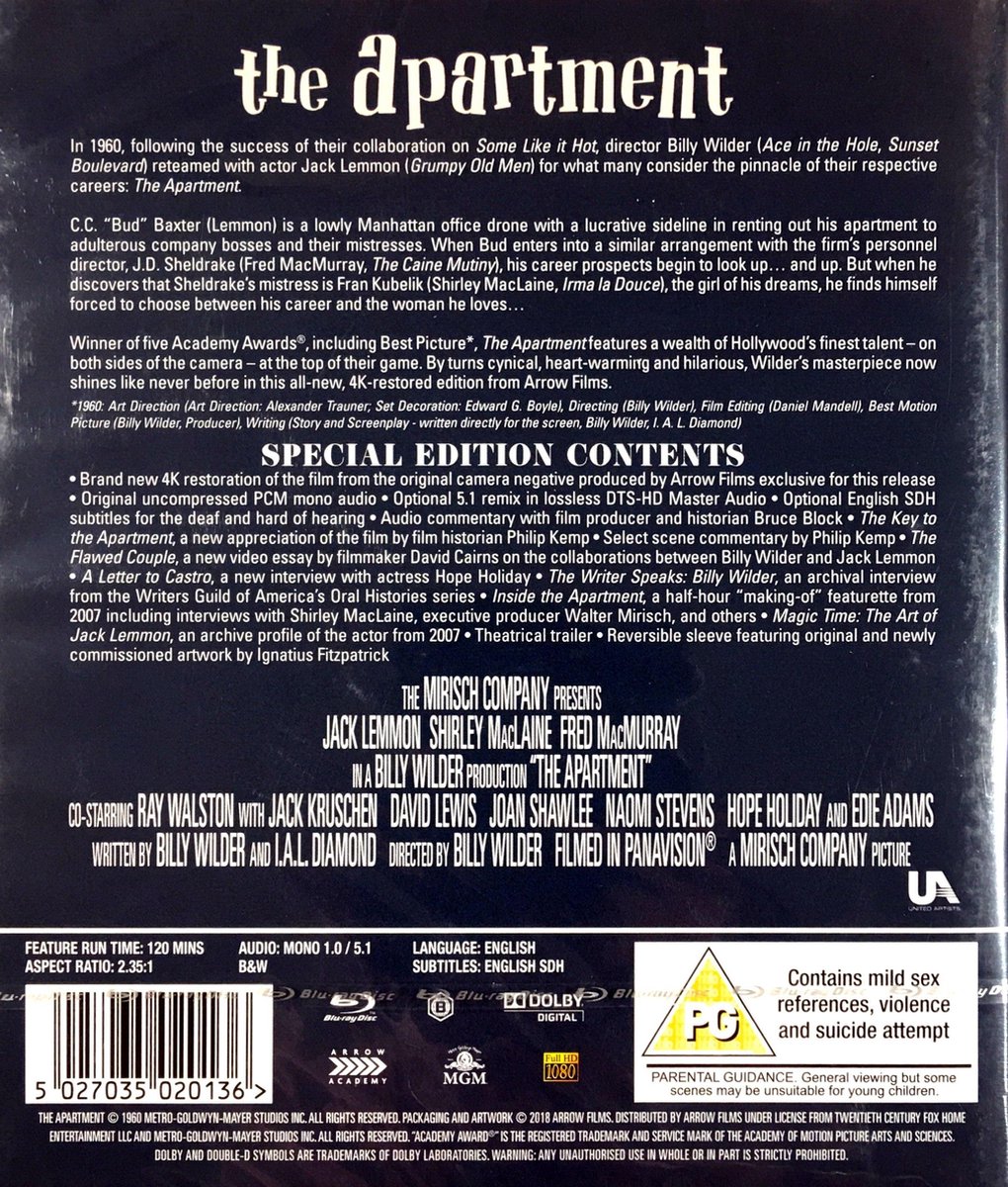 The Apartment [Blu-ray] (Import) (Blu-ray) | Dvd's | bol.com