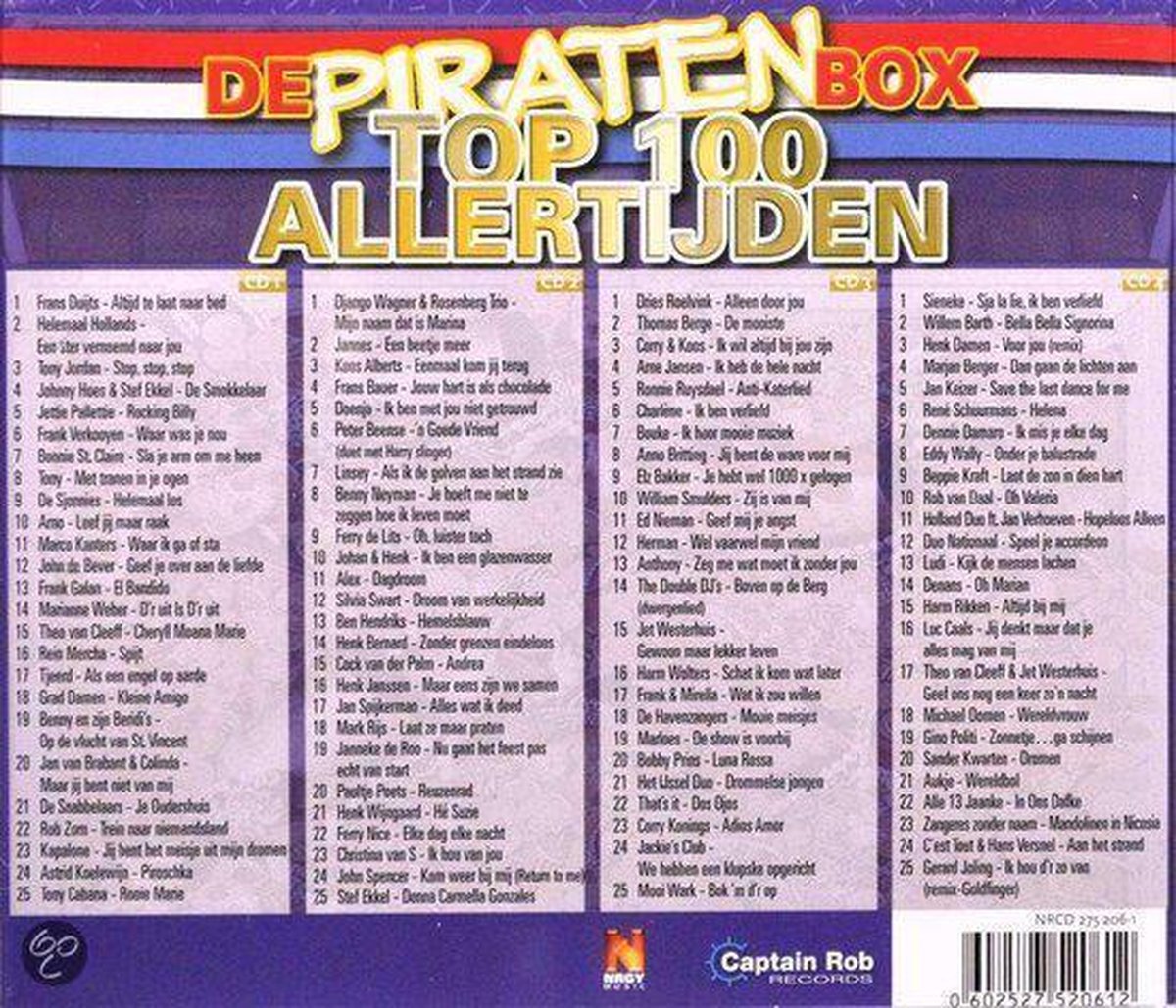 Piraten Box Top 100 Allertijden, various artists | CD (album) | Musique ...