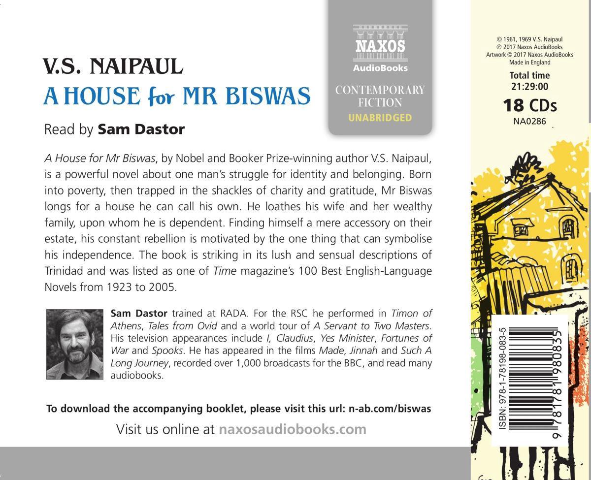 Sam Dastor - A House For Mr Biswas (18 CD), Sam Dastor | Muziek | bol