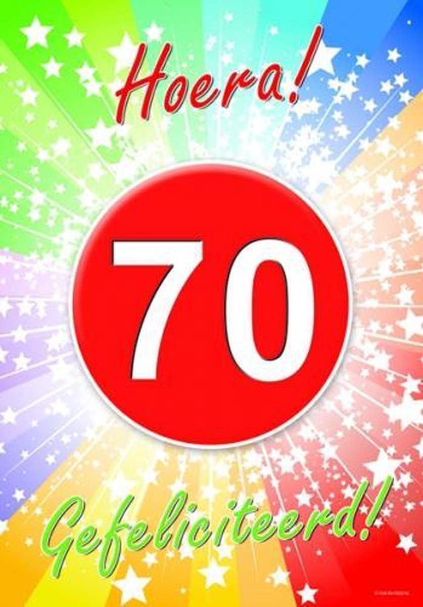 Bol 70 Jaar Deurposter 59 X 42 Cm Bol 70 Jaar Deurposter 59 X 42 Cm