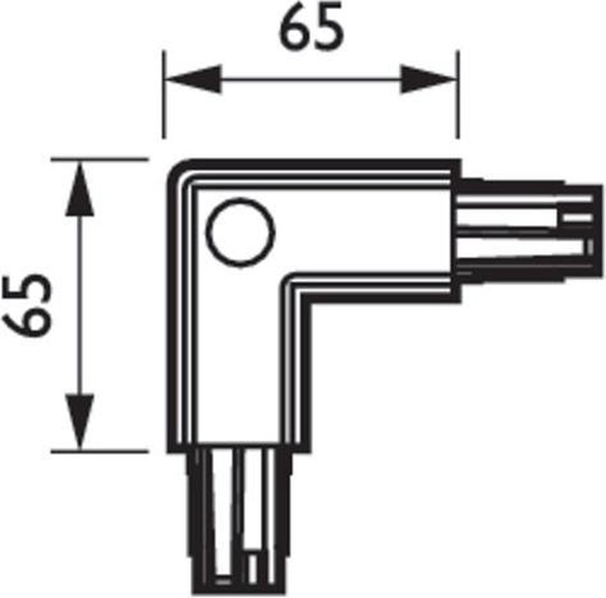 Philips ZRS750 hoek Connector Wit | CCPI XTS34-3 | bol