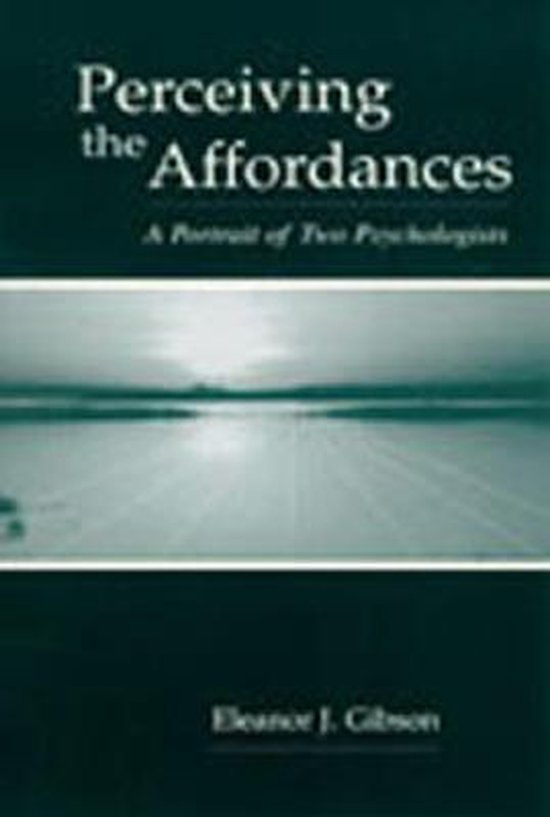Perceiving the Affordances | 9780805839494 | Eleanor J. Gibson | Boeken ...