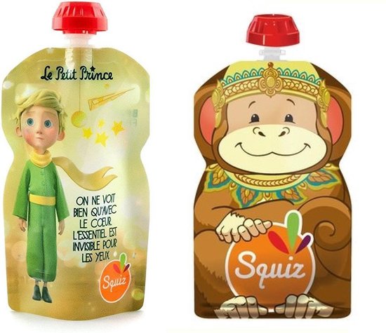 Squiz - Herbruikbare Knijpzakjes - Fruitzakjes (2 stuks) | bol