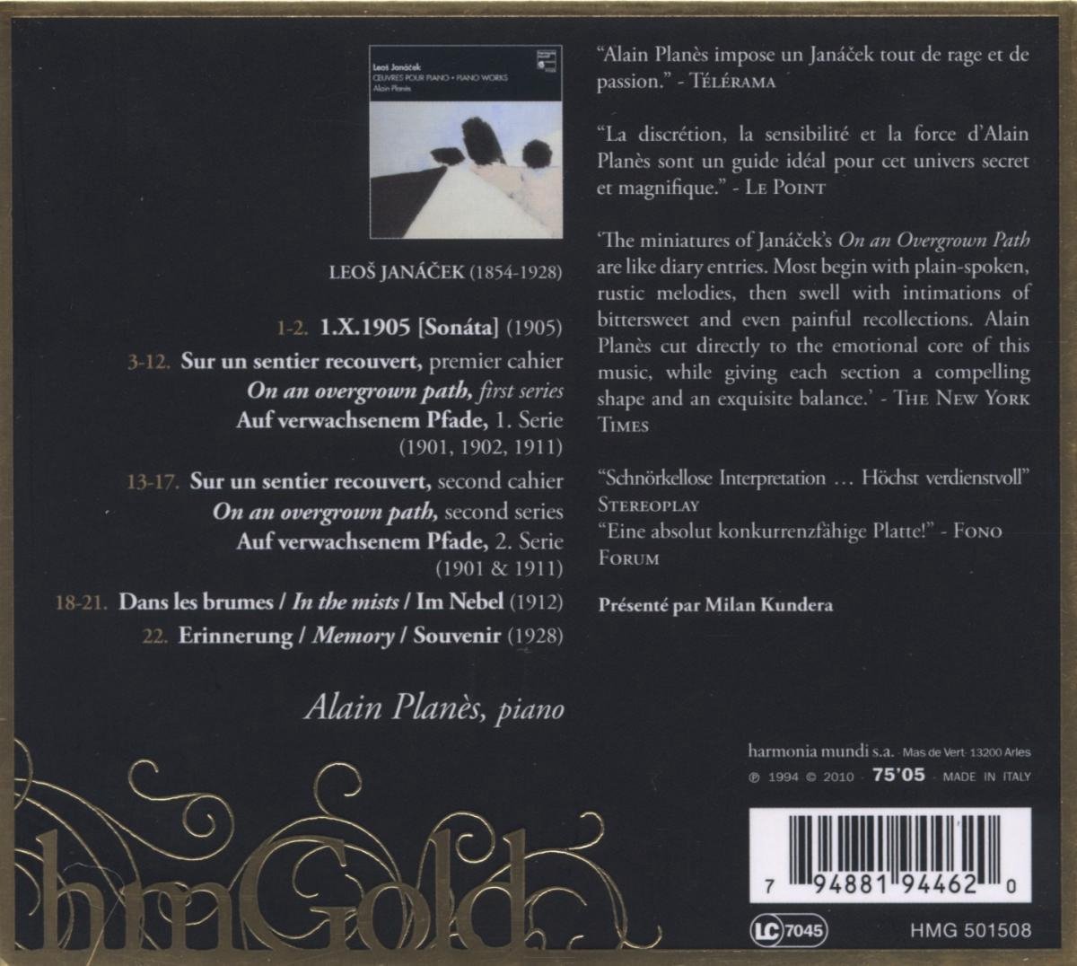Leos Janacek: Piano Works, Alain Planes | CD (album) | Muziek | bol.com