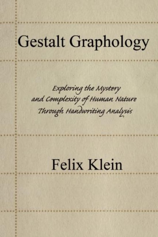 Gestalt Graphology | 9780595443079 | Felix Klein | Boeken | bol.com