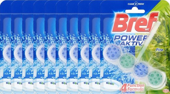 Bref Power Active Pine - 10 x 50 gr - WC Blok - Voordeelverpakking ...