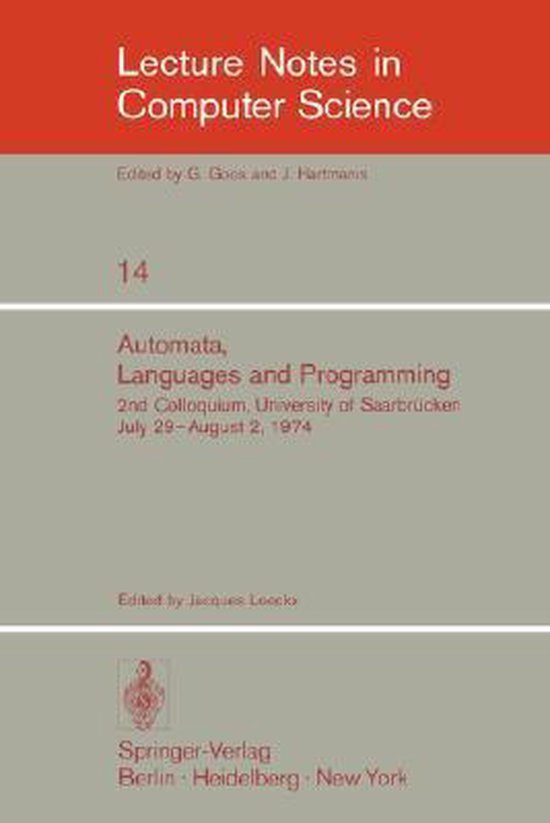 Automata, Languages and Programming | 9783540068419 | Boeken | bol.com