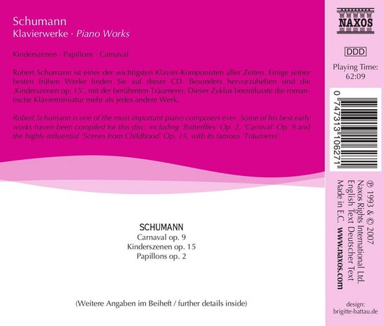 Ethella Chuprik - Schumann: Carnaval | Kinderszenen | Papillons (CD ...