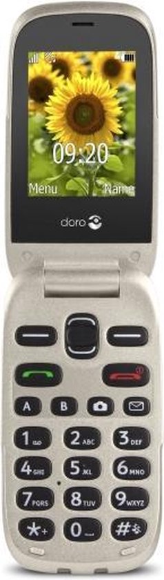 Doro 6030 GSM klaptelefoon - Champagne/wit | bol
