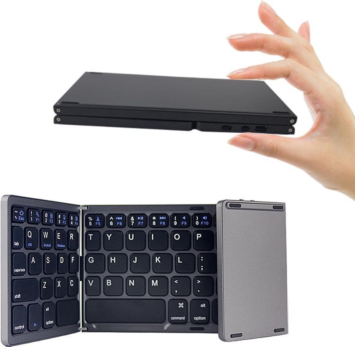 Inklapbaar toetsenbord - wireless - keyboard - bluetooth | bol.com