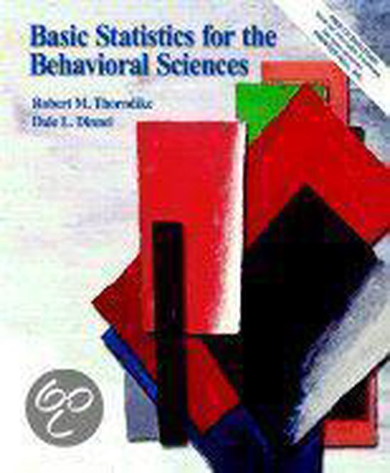 Basic Statistics for the Behavioral Sciences, Robert Ladd Thorndike | 9780138610555 |... | bol.com