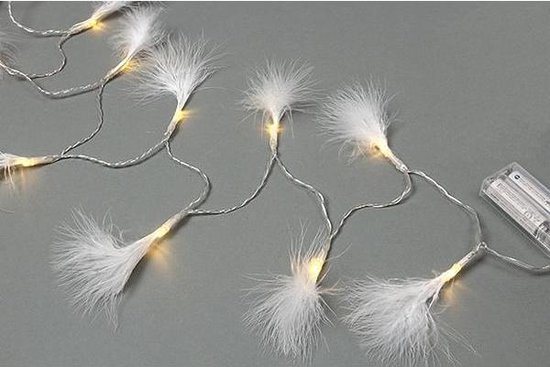 Ledslinger met pluimen - 2 meter - set van 5 stuks | bol