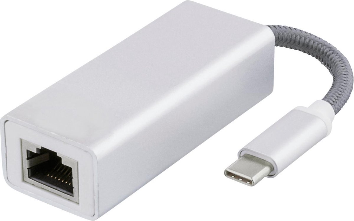 Deltaco USBC-1080 USB-C naar RJ45 Gigabit Ethernet netwerkadapter ...