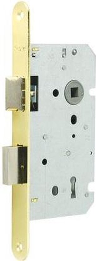 Omkeerbaar insteekslot 'M104' vermessingd staal 72 x 50 mm | bol.com