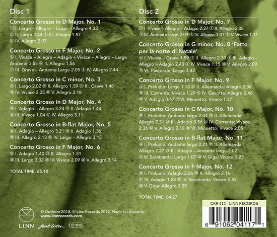 The Avison Ensemble - Pavlo Beznosiuk - Opus 6: Concerti Grossi (2 CD ...