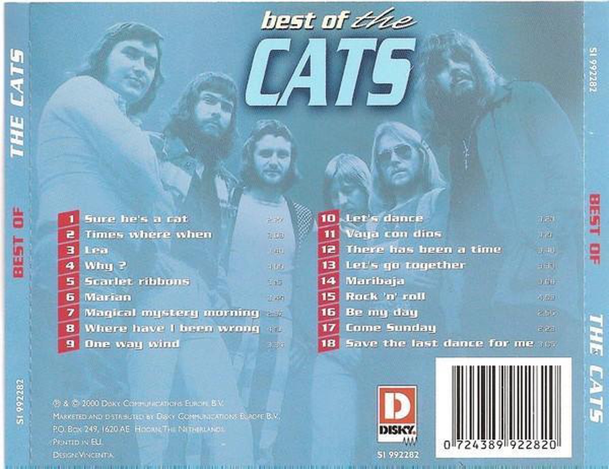Best Of The Cats, The Cats | CD (album) | Muziek | bol