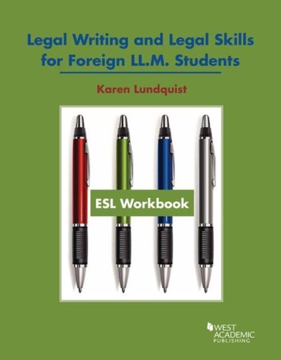 American Casebook Series- ESL Workbook, Legal Writing and Legal Skills ...