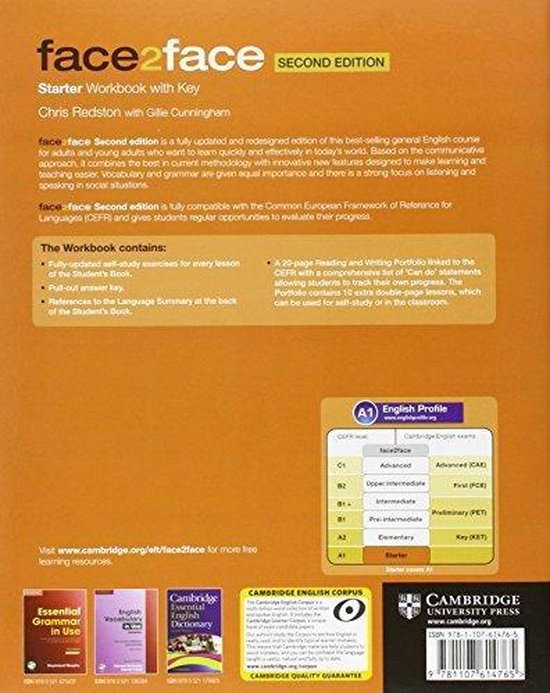 face2face Starter Workbook with Key | 9781107614765 | Chris Redston | Boeken | bol.com