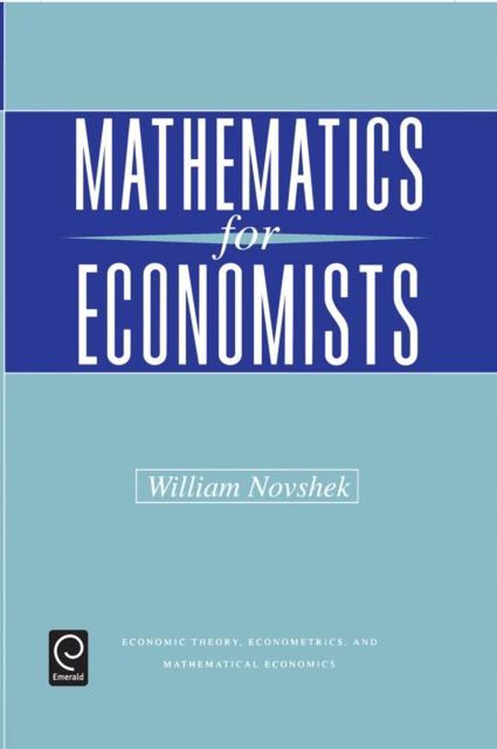 Economic Theory, Econometrics, and Mathematical Economics- Mathematics ...