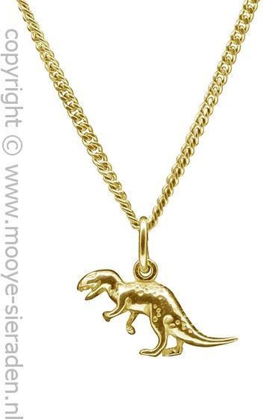 Gouden Dinosaurus ketting hanger | bol.com