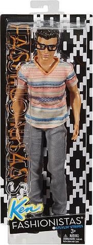Barbie - Ken Fashionistas pop met bril | bol