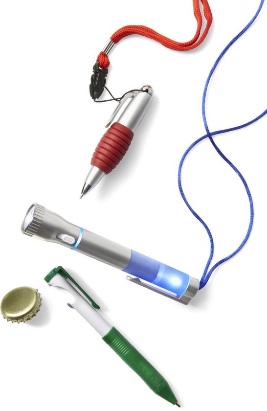 2-in-1 Balpen Met LED Zaklamp - Licht Pen Met Mini Pocket Zaklantaarn ...