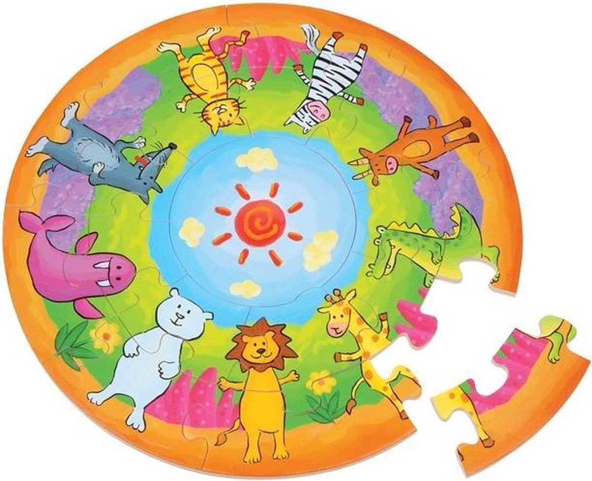 Legler Peuterspeelgoed Puzzel Houten schijven - 19 stukjes | bol.com