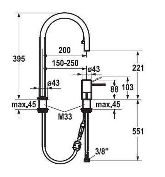 KWC keukenkraan Ono 10152322000 Chroom | bol