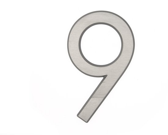 Huisnummer 9 zilver | bol.com