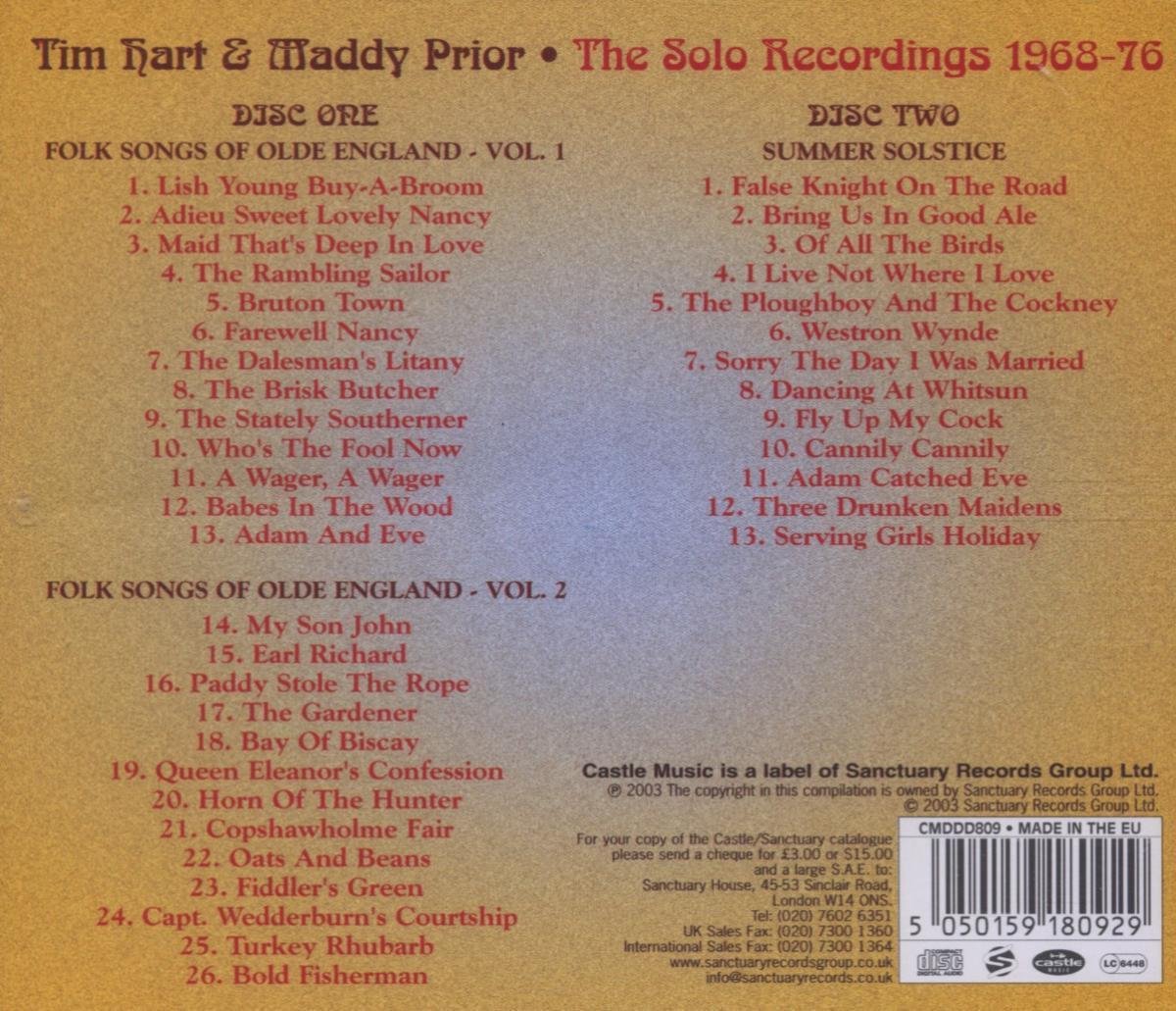 Tim Hart & Maddy Prior - Heydays, Tim Hart & Maddy Prior | CD (album ...