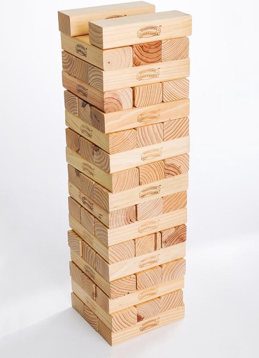 XXL Jenga toren in hout | bol