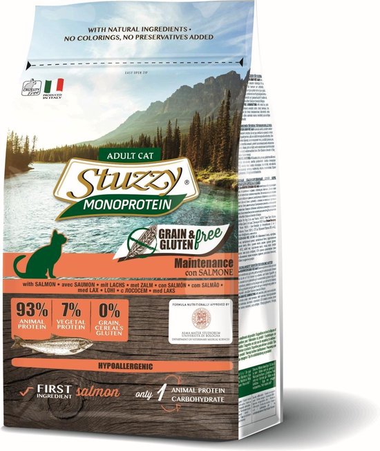 Stuzzy - kat droogvoer - monoprotein - zalm - 1,5 kg | bol.com