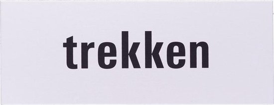 Aluminium deurbordje tekst: trekken horizontaal | 5 jaar garantie ...