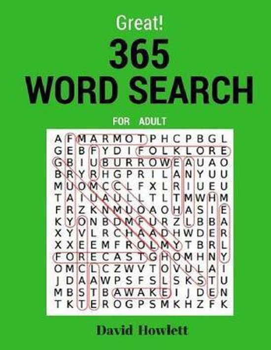Great! 365 Word Search For Adult, David Howlett | 9781548298401 ...