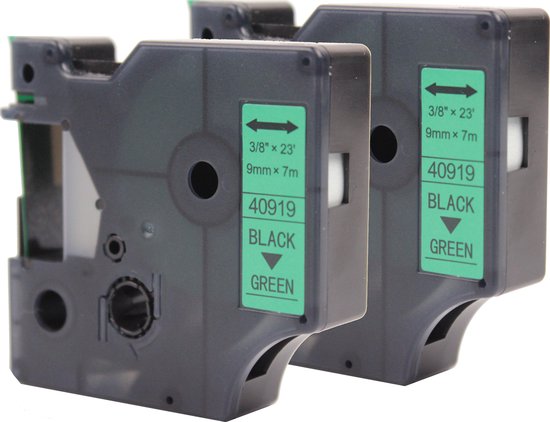 KATRIZ® huismerk label tape voor Dymo 40919 | LabelManager PNP ...