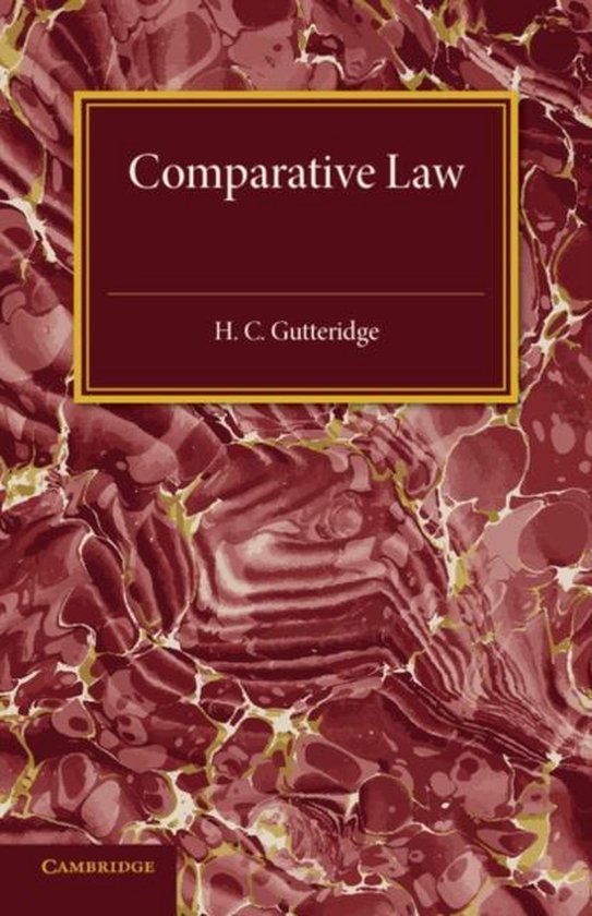 Comparative Law | 9781107594722 | H. C. Gutteridge | Boeken | bol