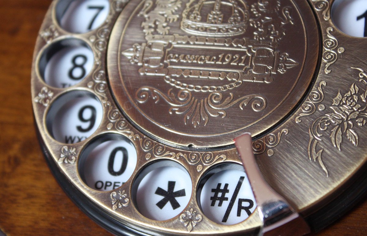 Opis Technology 1921 C Retro Vaste Telefoon Retro Met Draaischijf