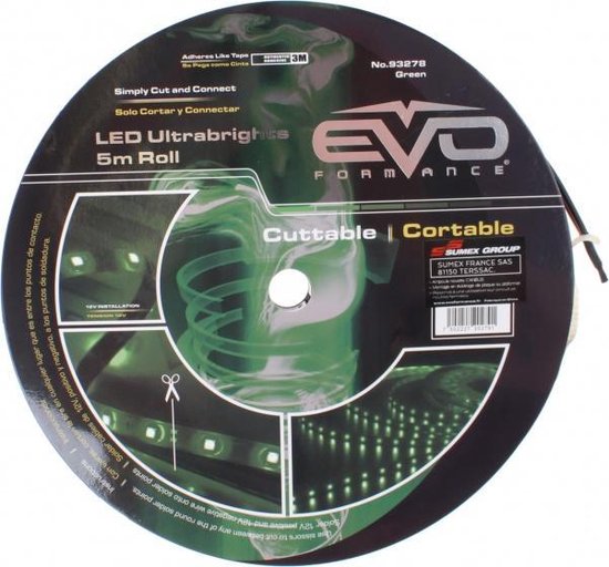 Evo Formance Led-strip Flexibel 12 Volt 500 Cm Op Rol Groen | bol