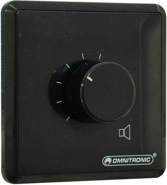 OMNITRONIC PA Volume Controller 20W stereo bk | bol.com